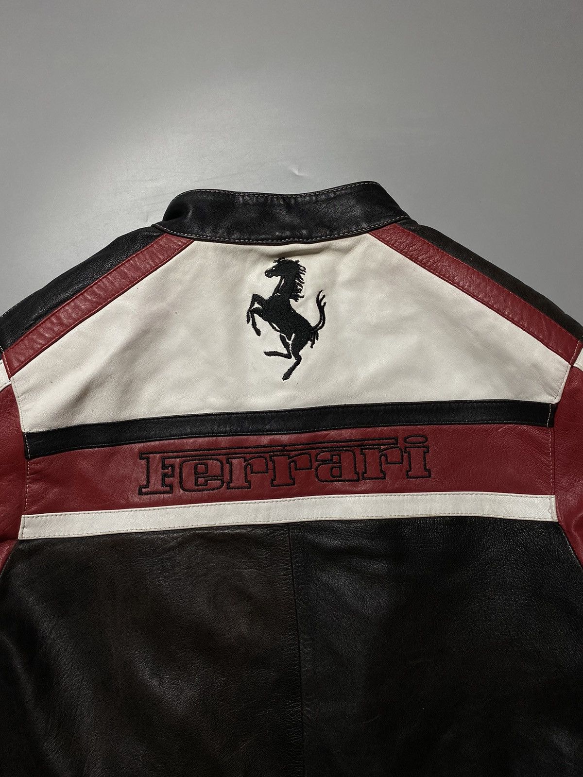 Vintage RARE! Vintage FERRARI leather jacket FORMULA 1 | Grailed