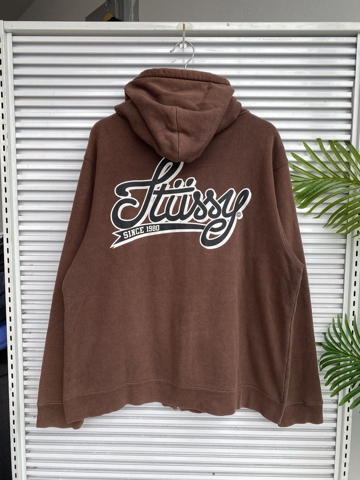 Streetwear × Stussy × Vintage OG Vintage Stussy Brown Hoodies / Travis Flacko Kanye Scott | Grailed