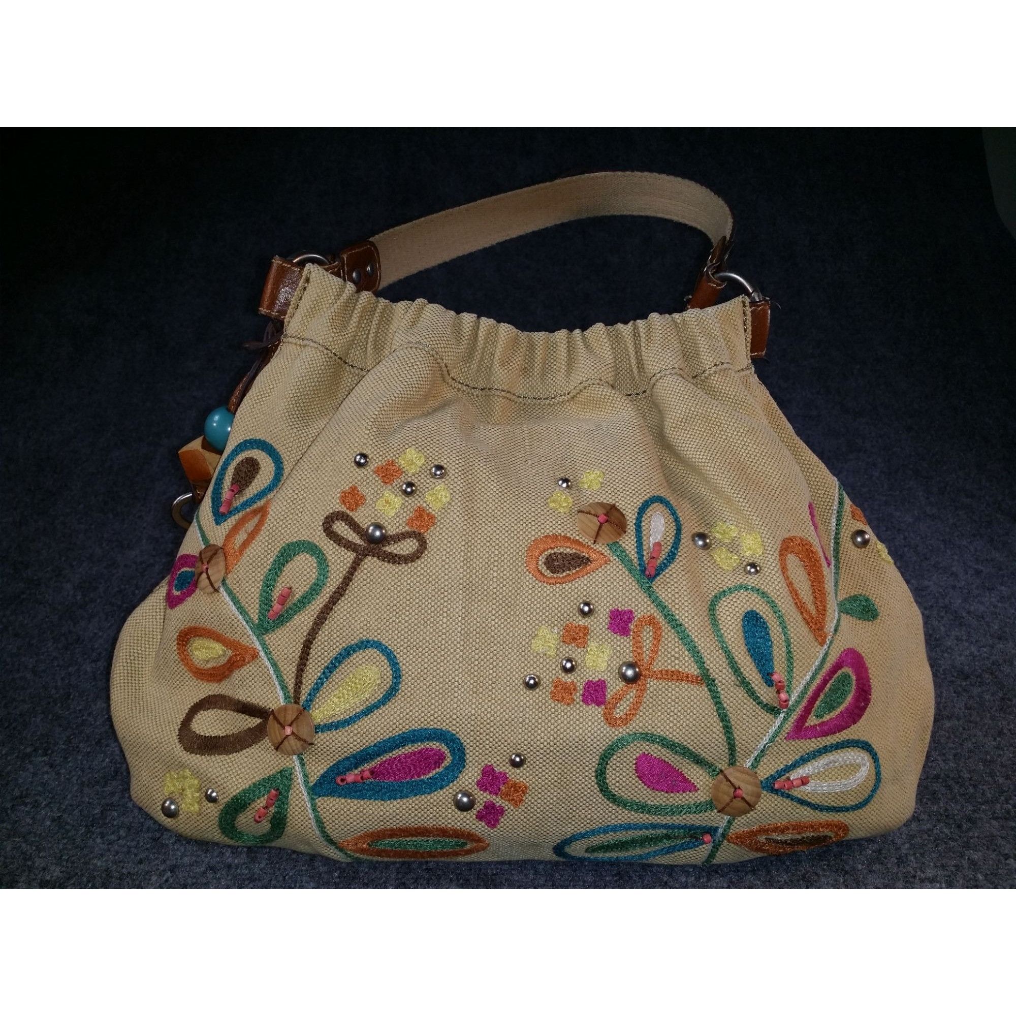 Fossil Fossil Handbag Long Live Vintage Canvas Embroidered Leather ...
