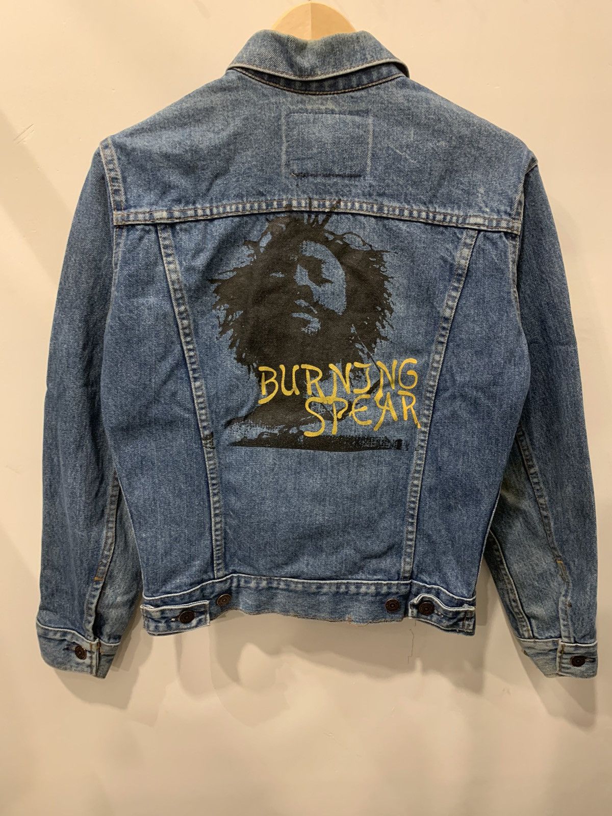 Vintage Levis X Burning Spear jamaican singer denim jacket 🔥RARE🔥 | Grailed