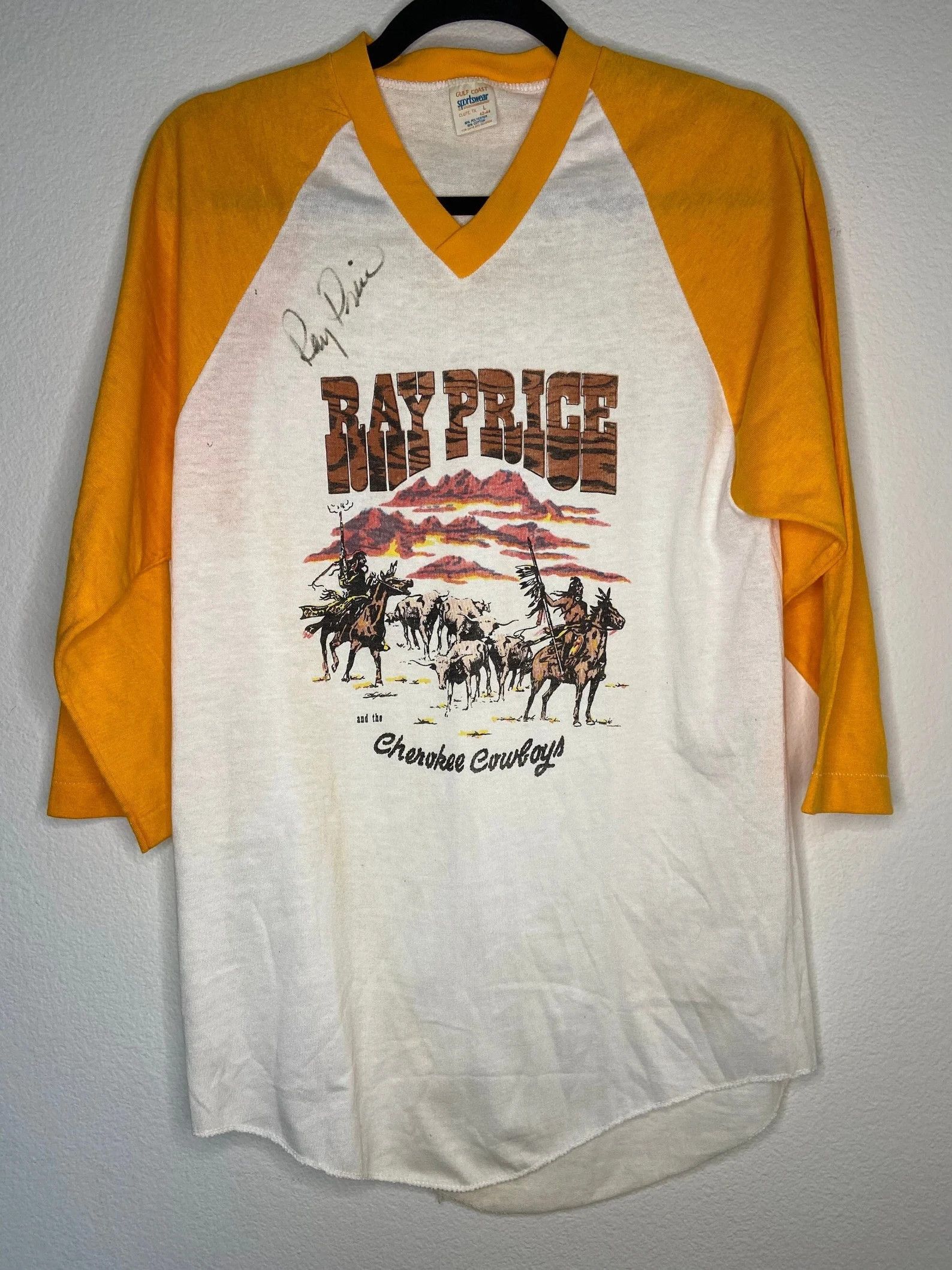 Band Tees × Rock Band × Vintage Vintage 1970's Autographed Ray Price ...