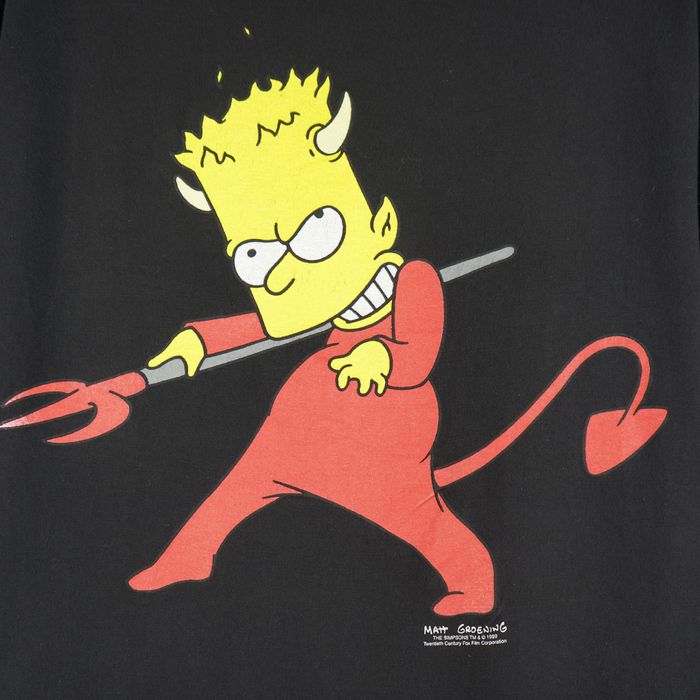 Vintage Vintage 1999 Bart Simpson Devil T-Shirt | Grailed