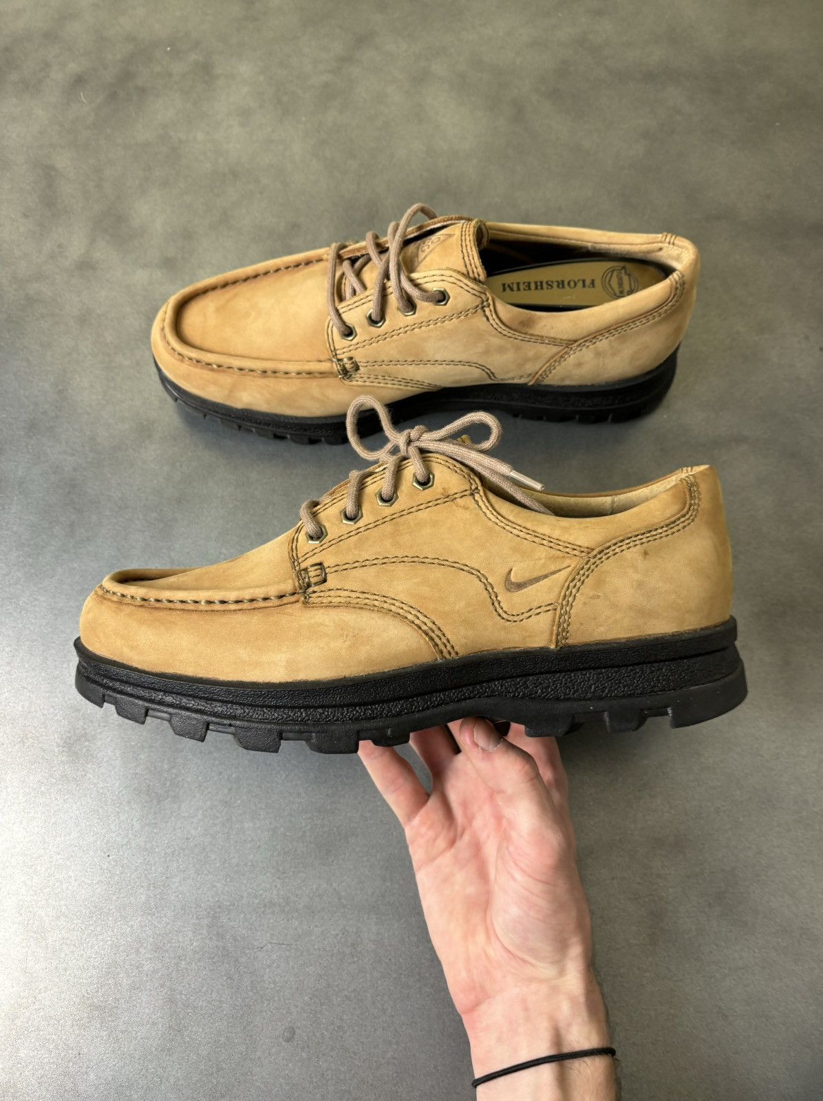 Nike × Nike ACG × Vintage 1995 Nike ACG Air Cairngorm 1990s Vintage Moc Toe Lug Boot | Grailed