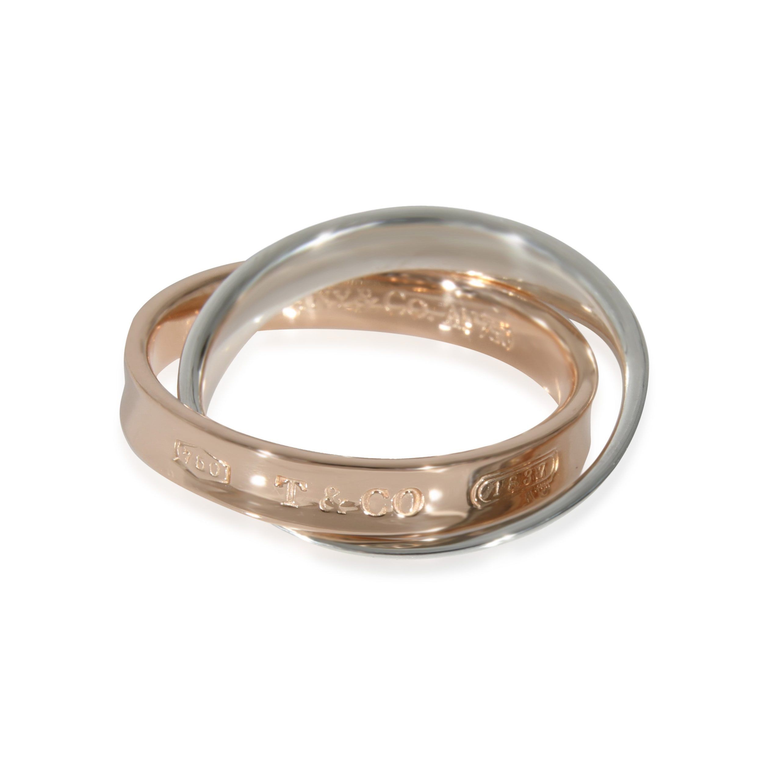 Tiffany & Co. Tiffany & Co. 1837 Interlocking Ring in 18k Yellow Gold/Sterling Silver | Grailed