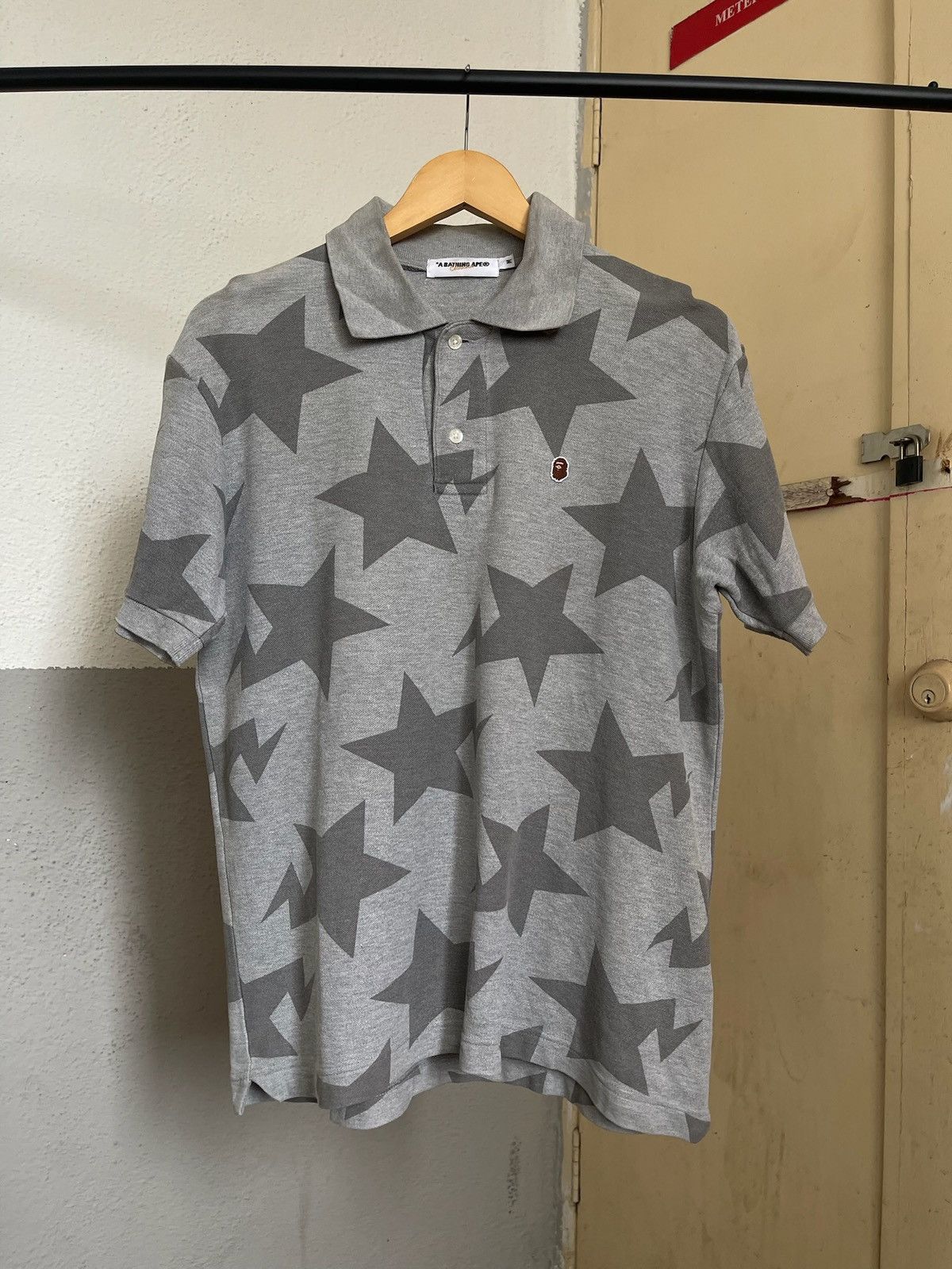 Bape A Bathing Ape Bapesta Pattern Polo Shirt | Grailed