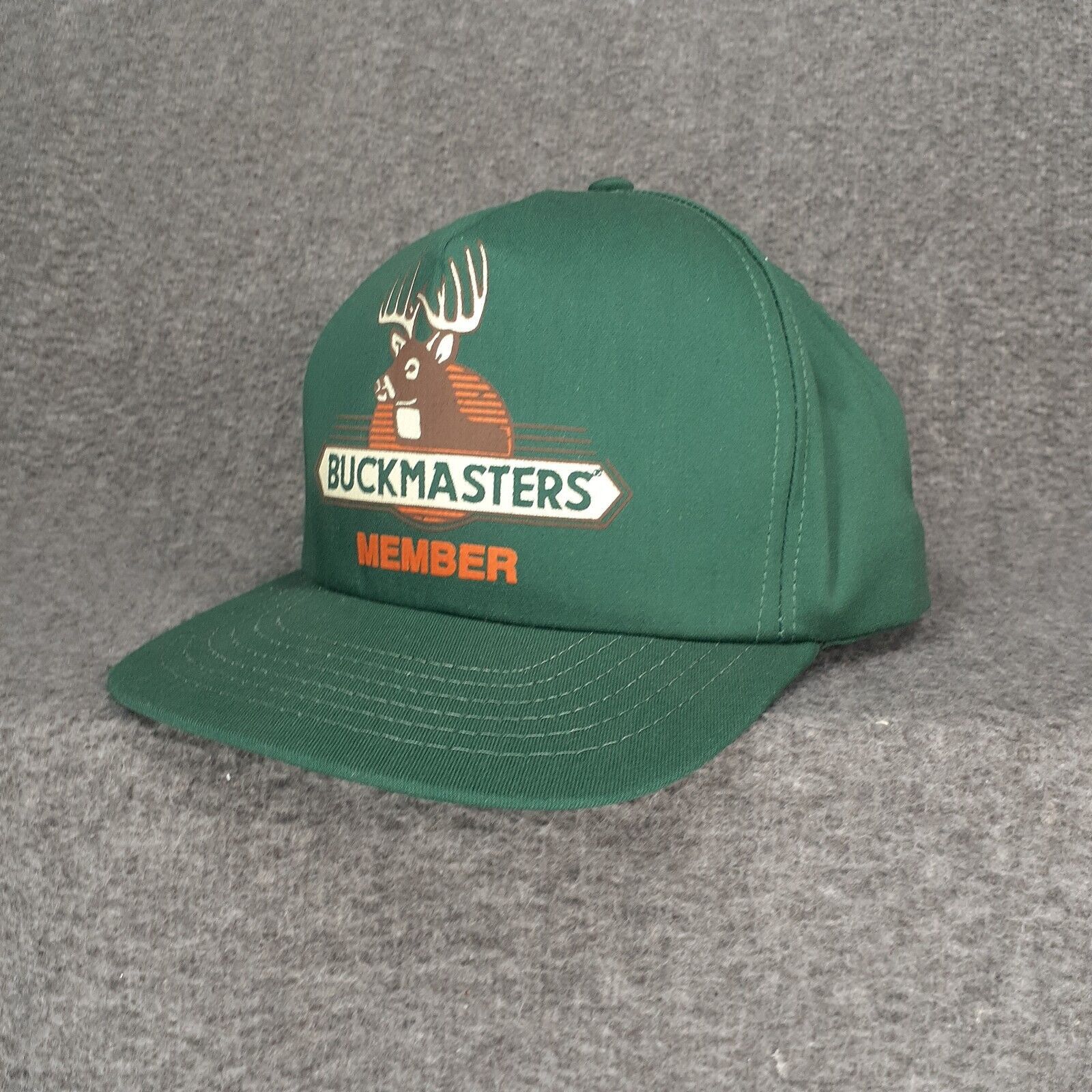 Vintage VTG Buckmasters Member Snapback Hat cap Green USA Made Deer ...