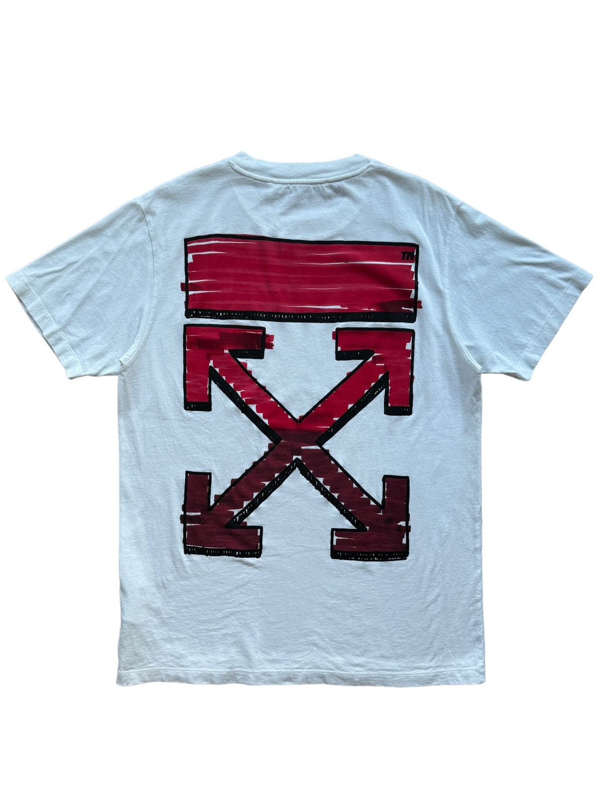 Off-White Off White Red Marker Arrow Tee | Grailed