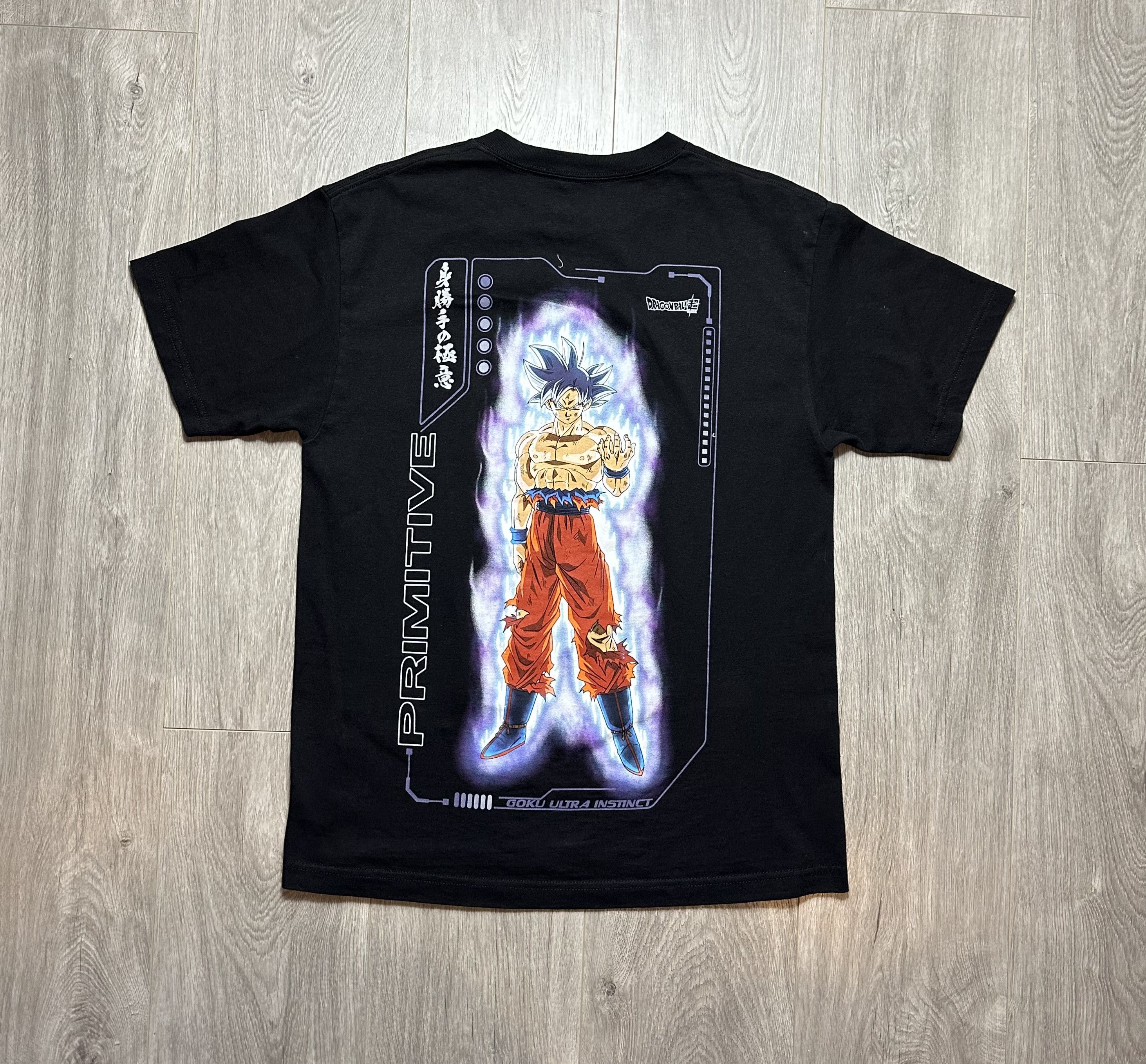 Primitive Primitive x Dragon Ball Super Goku Ultra Instinct Black Tee ...