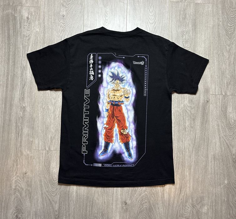 Primitive Primitive x Dragon Ball Super Goku Ultra Instinct Black Tee ...