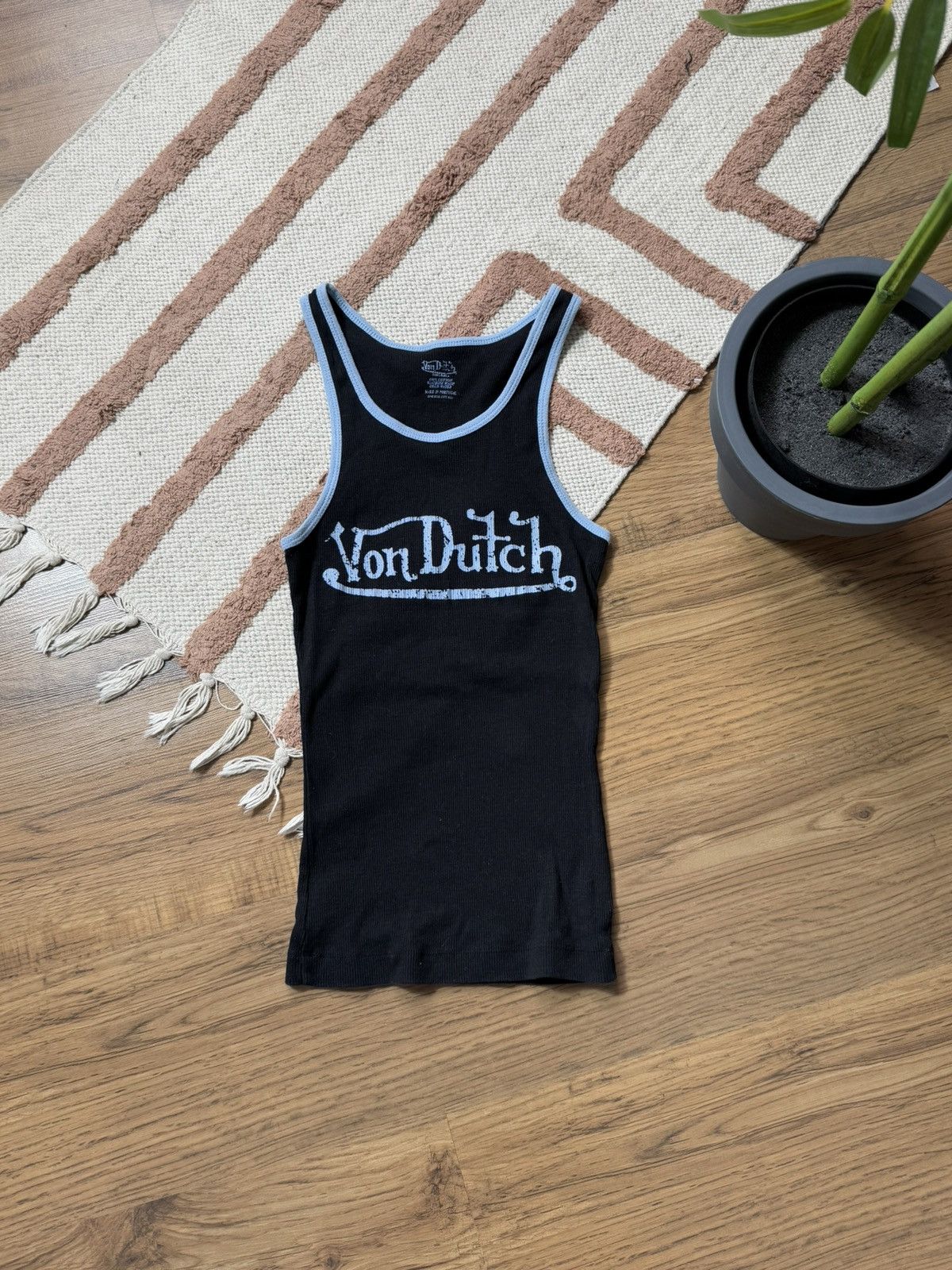 Streetwear × Vintage × Von Dutch VINTAGE VON DUTCH BIG LOGO 2000s TANK ...