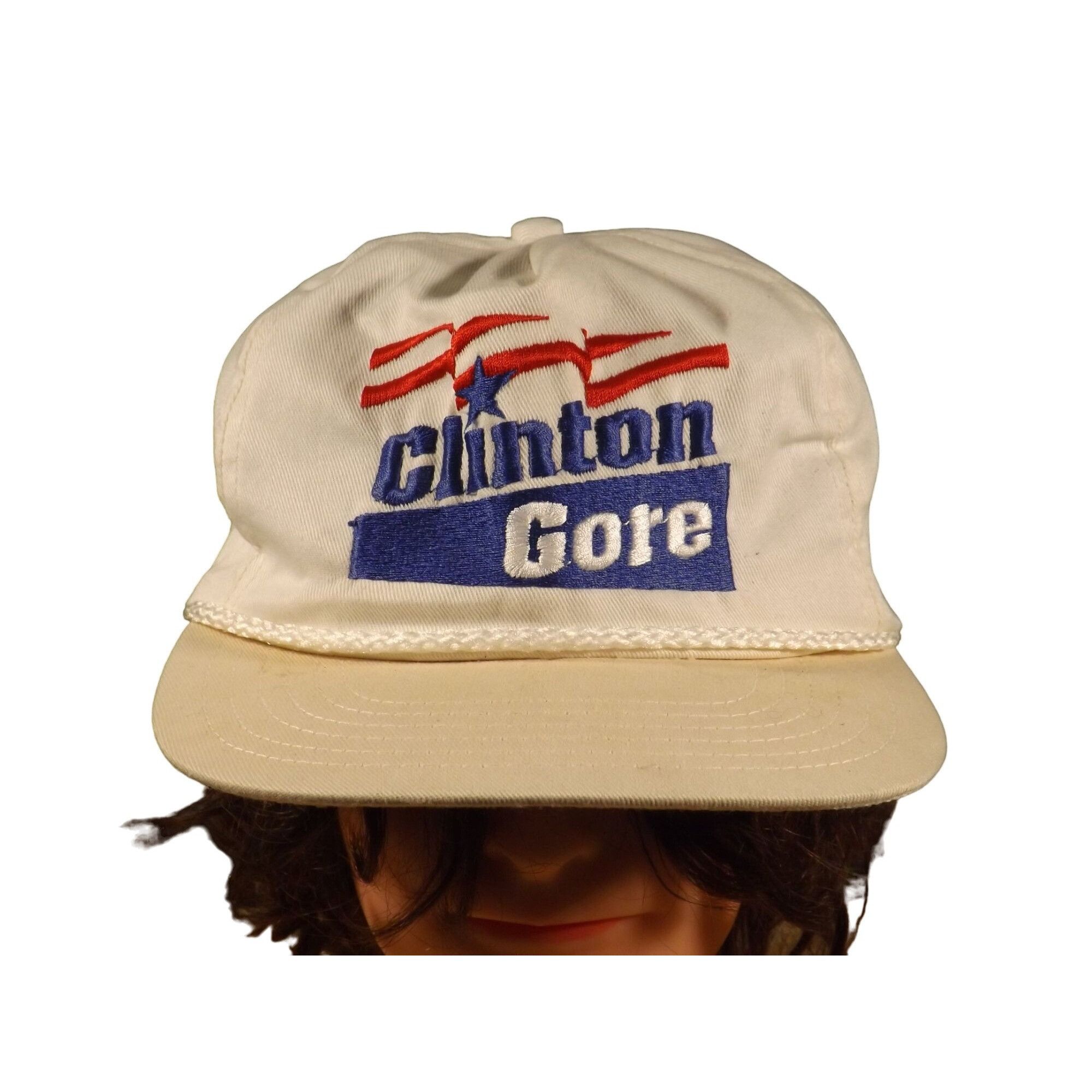 Vintage President Clinton Gore Snapback Hat Rope Vintage 90s Made In ...