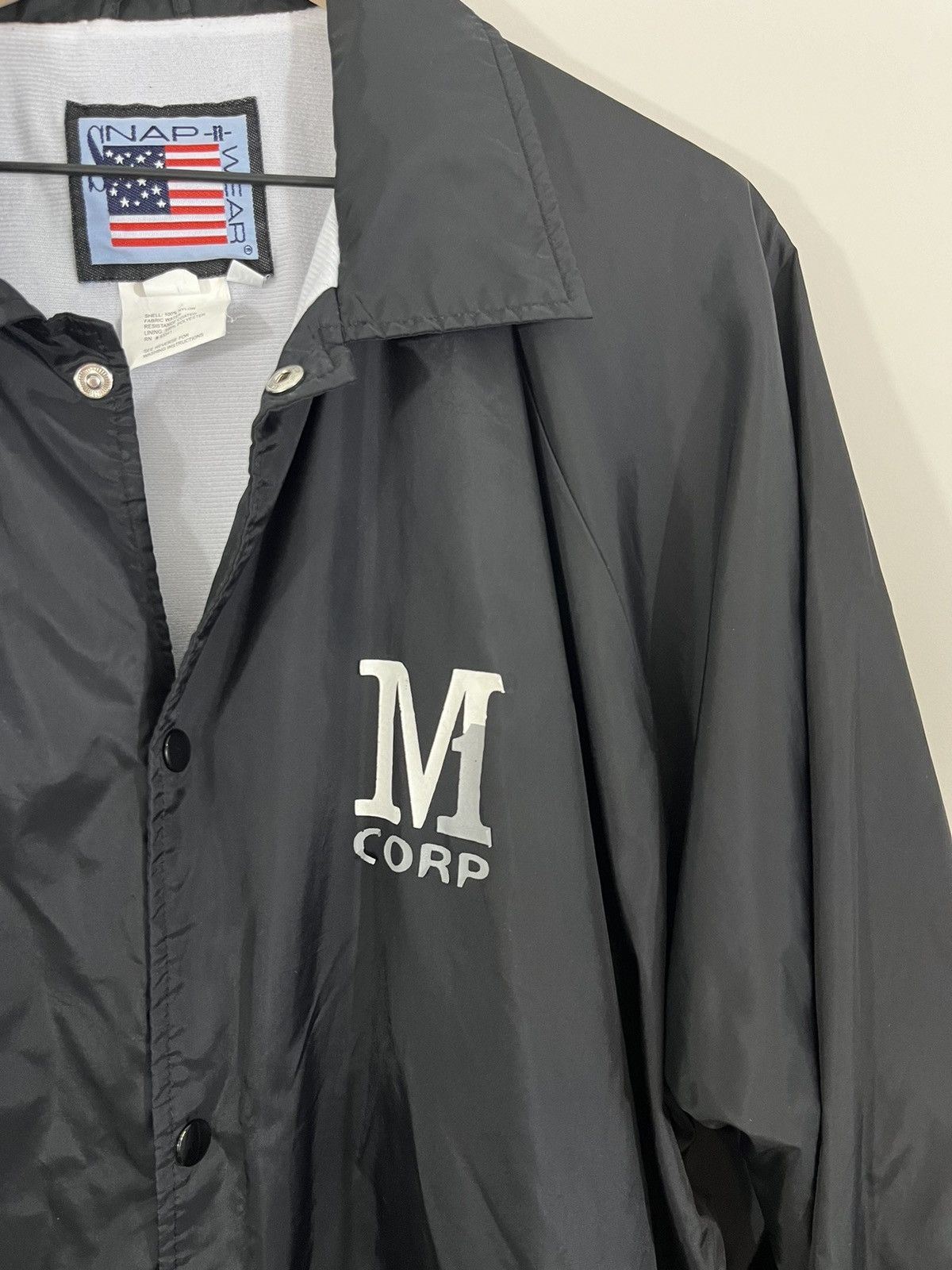 Vintage Vintage Distressed SECURITY Oversize Boxy Fit Coaches Jacket ...