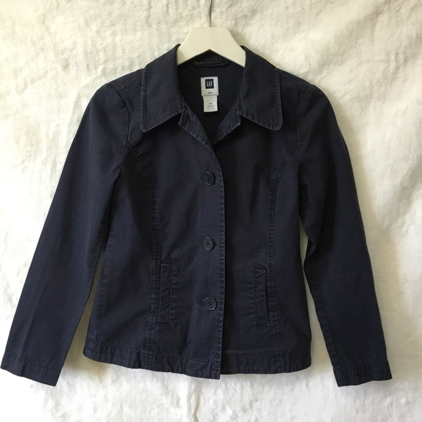 Gap Gap Dark Blue Button Jacket | Grailed