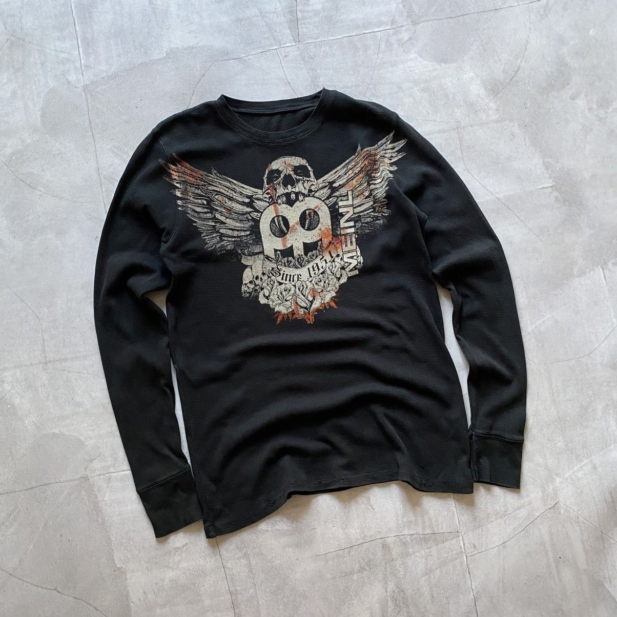 Affliction Japan Affliction Vibe Thermal Tribal Y2K Shirt Longsleeve ...