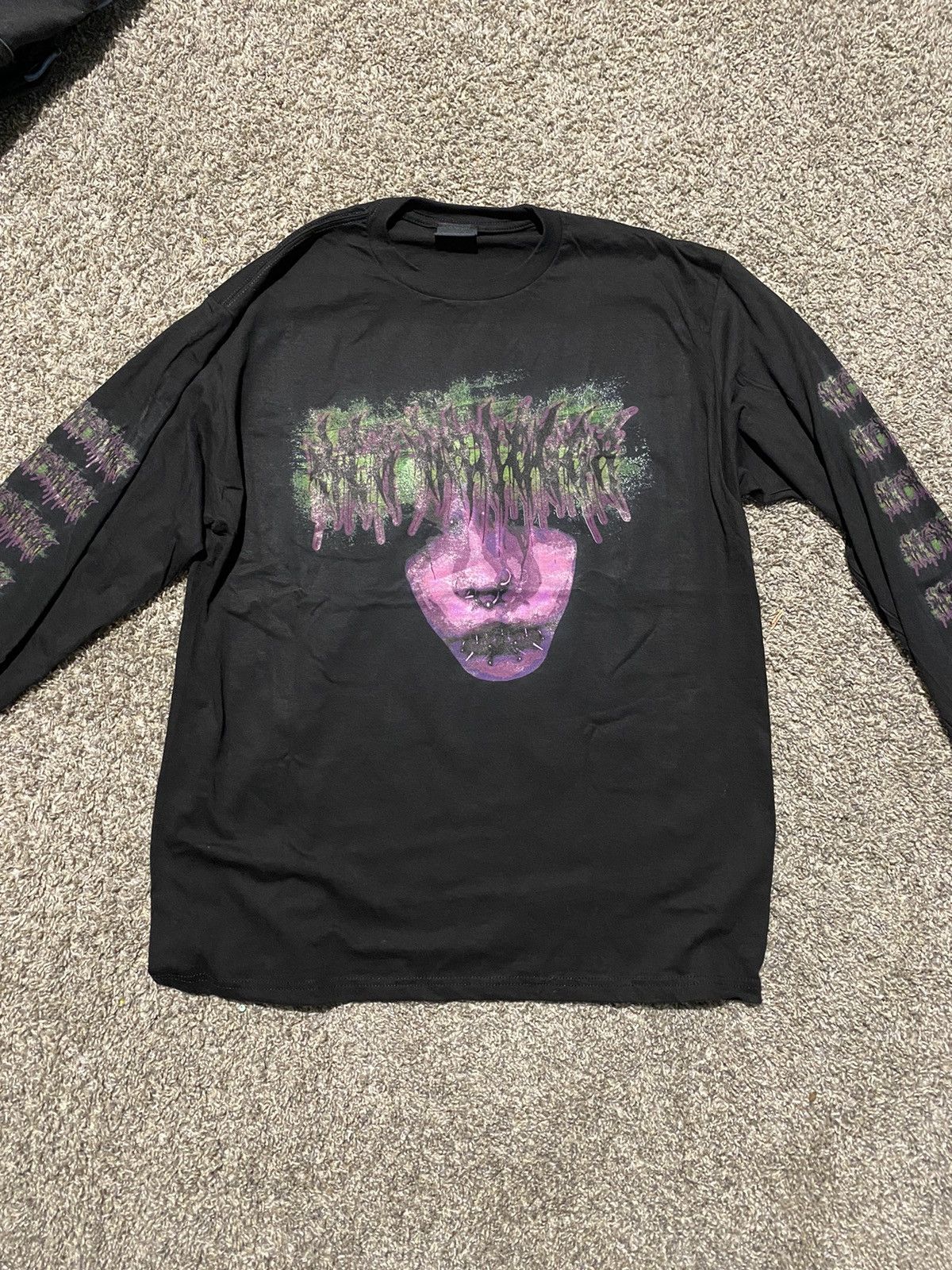 Destroy Lonely × Ken Carson × Kim Krueger KIM KRUGER PIERCED FACE LONG ...