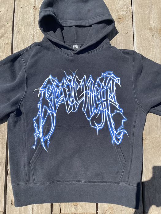 Revenge Revenge Blue Lightning Hoodie | Grailed