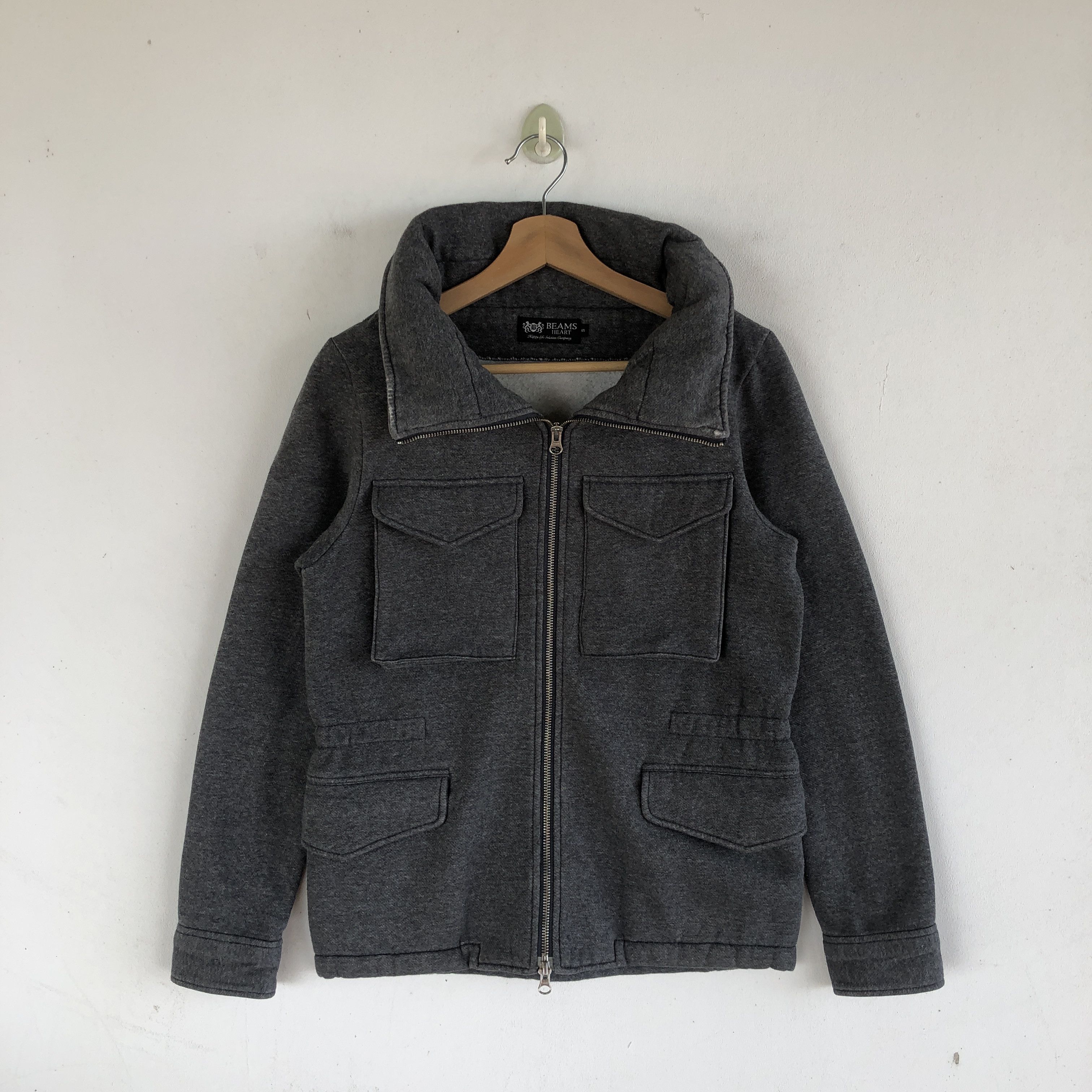 Vintage Y2K Beams Heart Japanese Hoodie Bondage Multi Pocket Jacket | Grailed