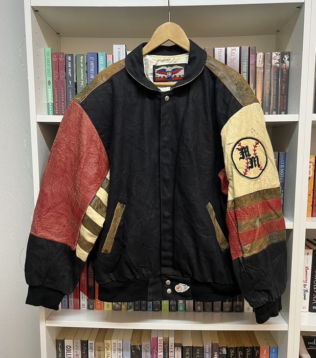 Vintage Vintage Jeff Hamilton MLB Leather Jacket | Grailed