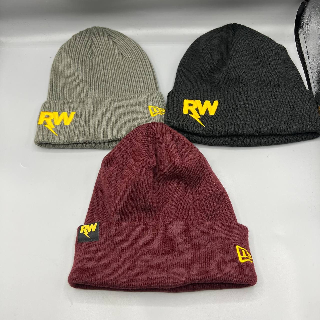 New Era Lot of 3 Ryan Williams R-Willy RW Hat Men Cuffed Beanie Cap ...