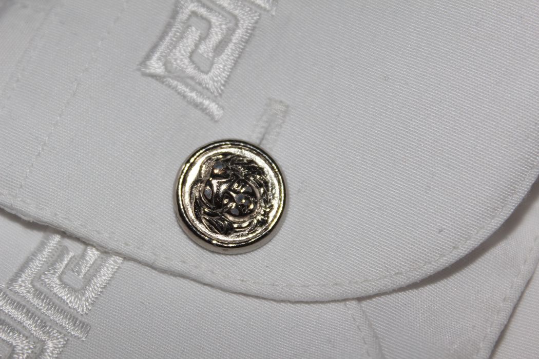Vintage VERSACE Long Sleeve Silk White Shirt Top | Grailed