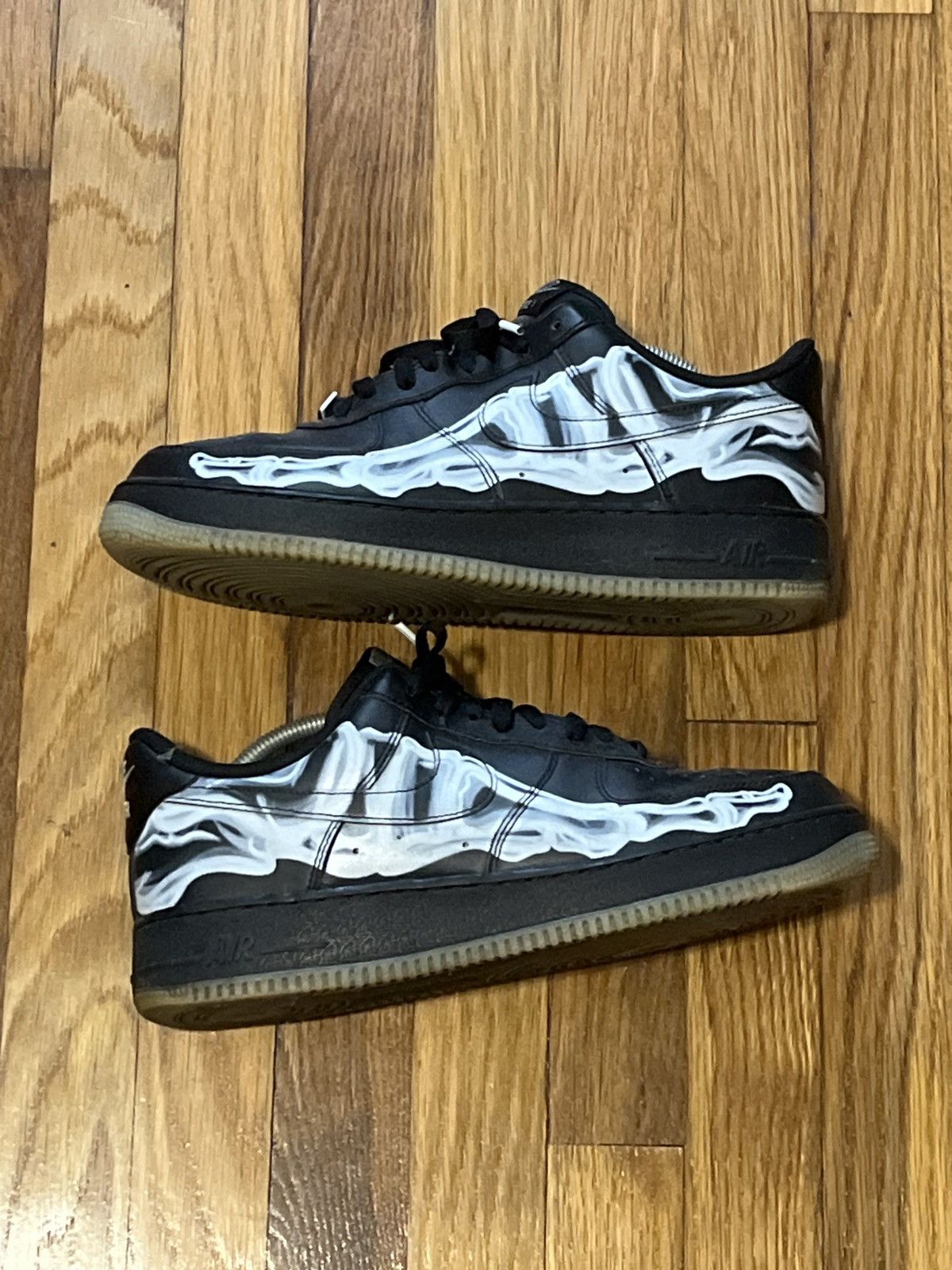Nike Nike Air Force 1 Black Skeleton | Grailed