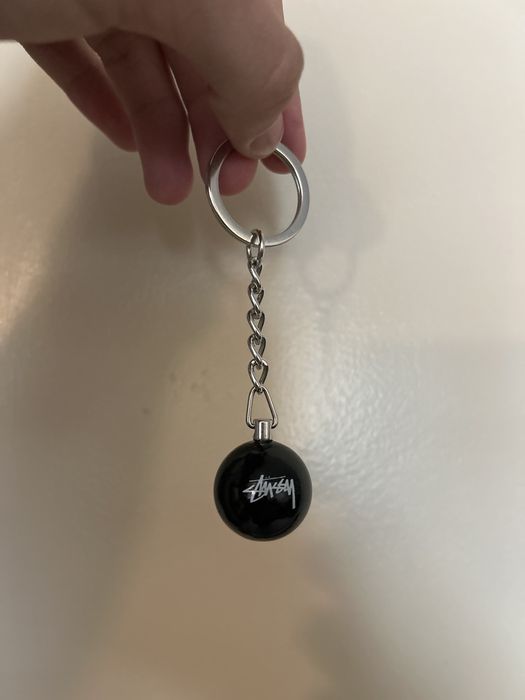 Stussy 8-ball keychain | Grailed