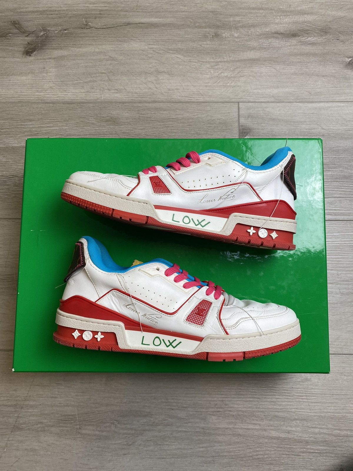 Louis Vuitton Louis Vuitton Virgil Upcycled Trainer | Grailed
