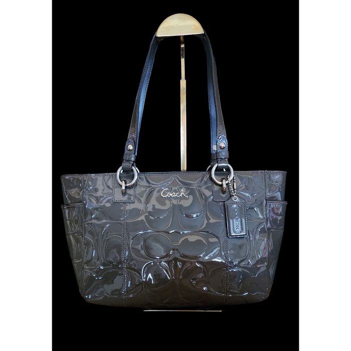 Coach COACH EAST WEST GALLERY EMBOSSED PATENT LEATHER MODEL F17729 ...