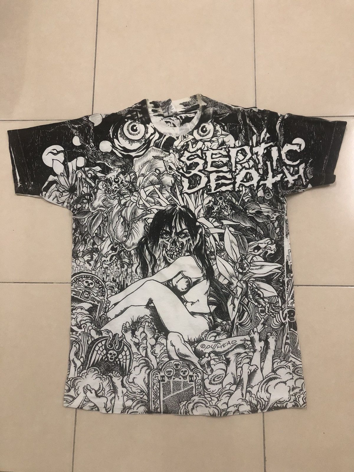 Band Tees × Fruit Of The Loom × Vintage Vintage AOP Septic Death ...