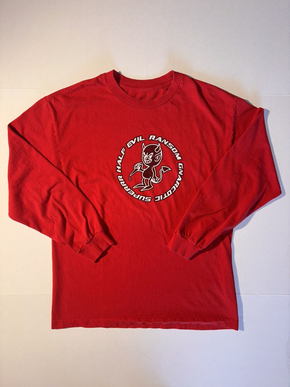Half Evil × Ransom Clothing Half Evil Ransom Gnarcotic Devil Skate Long ...