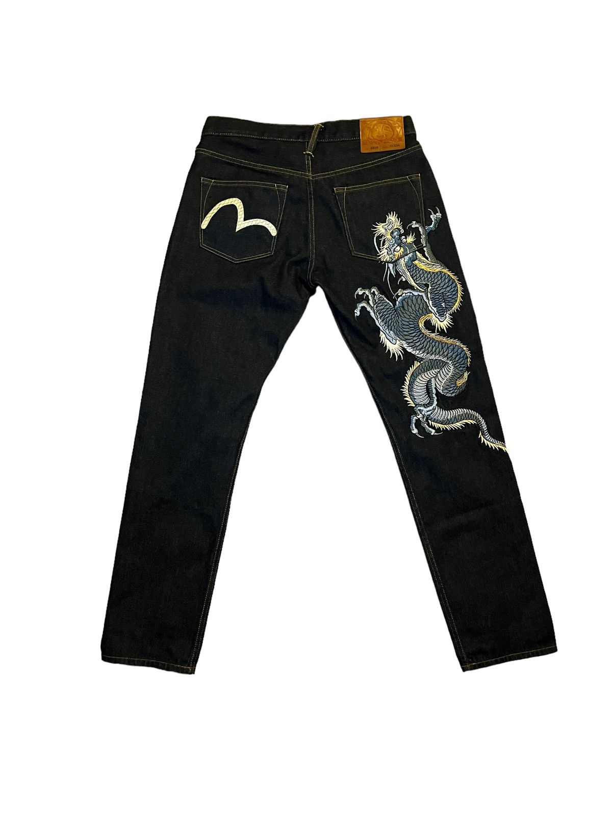 Evisu *Extremely Rare* 2010 Blue Dragon Embroidered Evisu Jeans | Grailed