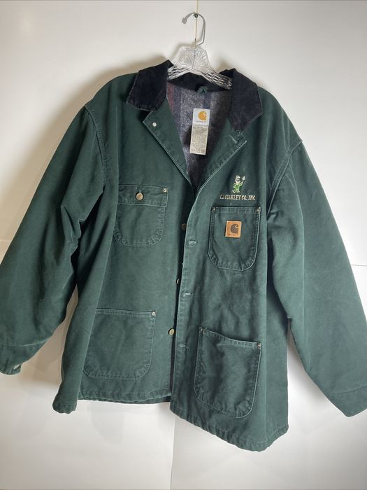 Vintage Carhartt Green Chore Jacket | Grailed