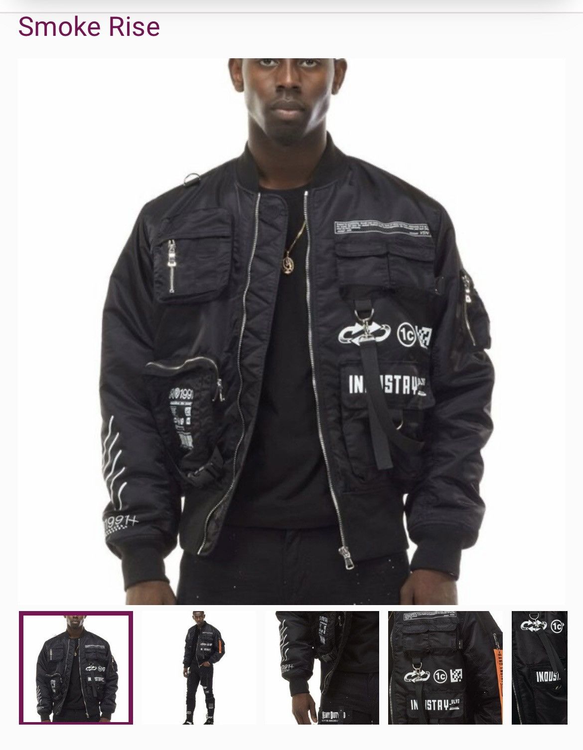 Smoke Rise Smoke Rise New York Multipocket Bomber Jacket | Grailed