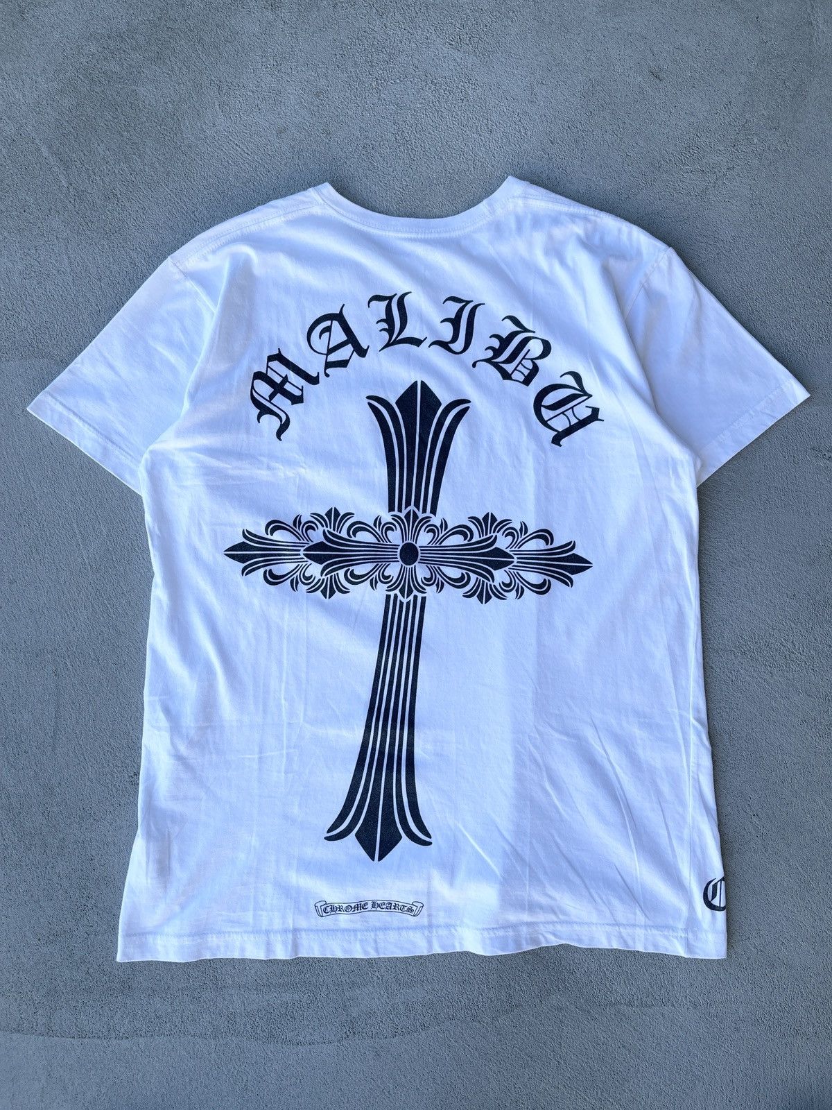 Chrome Hearts STEAL! 2010s Chrome Hearts Malibu Jumbo Cross Pocket Tee ...