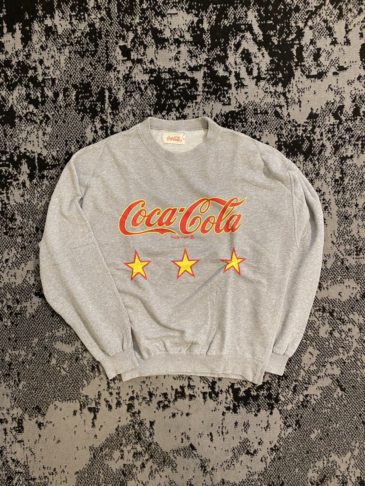 Coca Cola Coca Cola Grey Print Logo Sweatshirt | Grailed