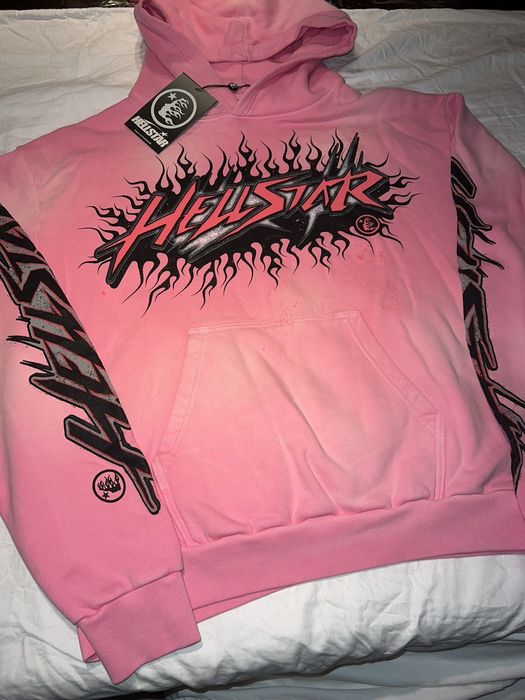 HELLSTAR Hellstar pink hoodie without brain | Grailed
