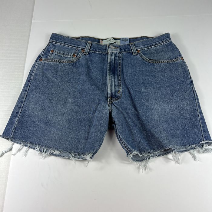 Vintage VTG Levi's Jean Shorts 505 Cut Off Frayed Hem Denim Jorts | Grailed