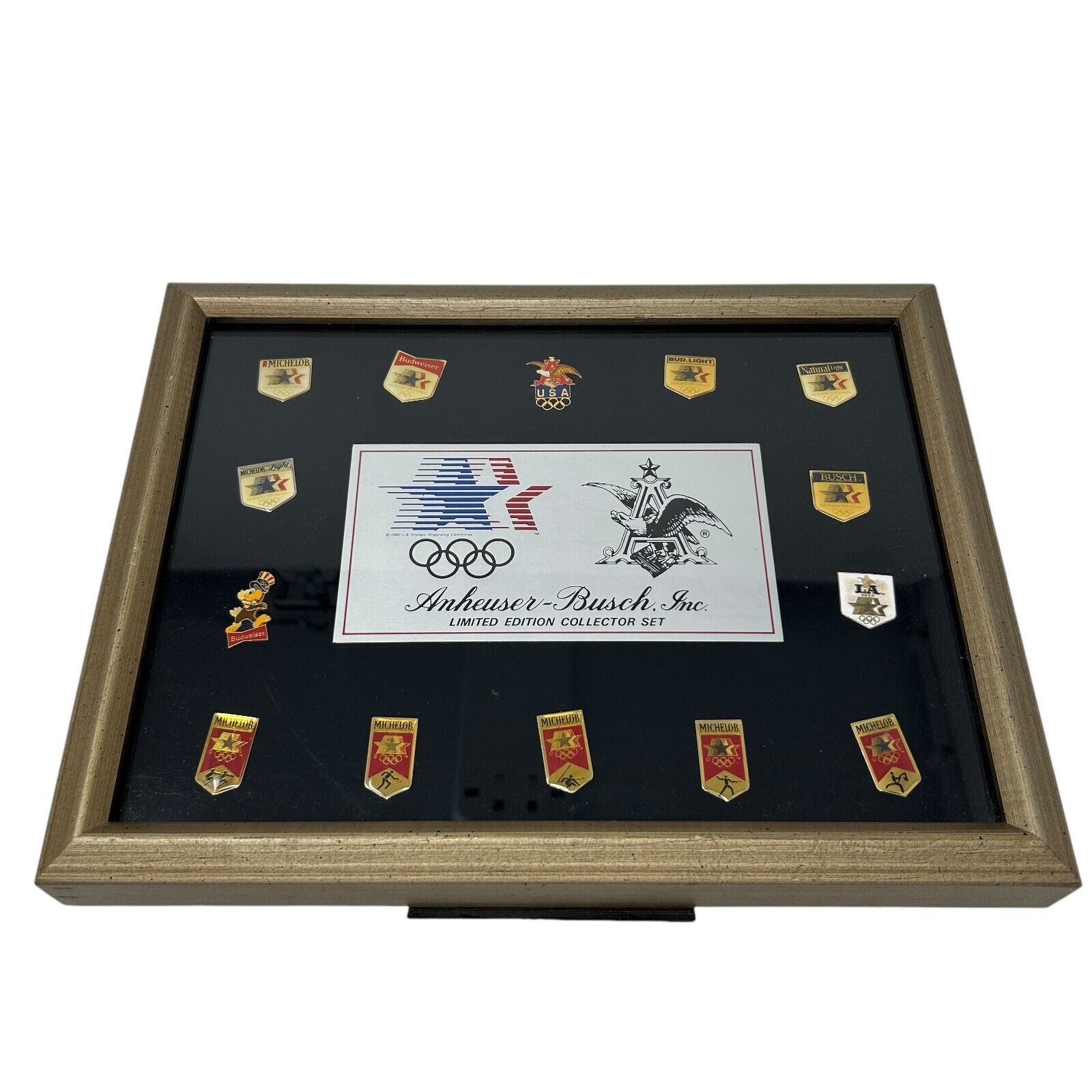 Vintage Vintage 1984 Olympic Collector Set Lapel Pins Anheuser Busch ...
