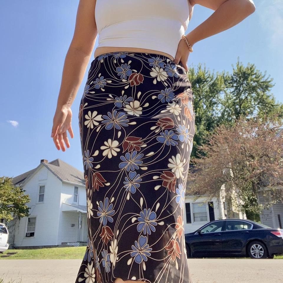 Vintage Floral 90s skirt | Grailed