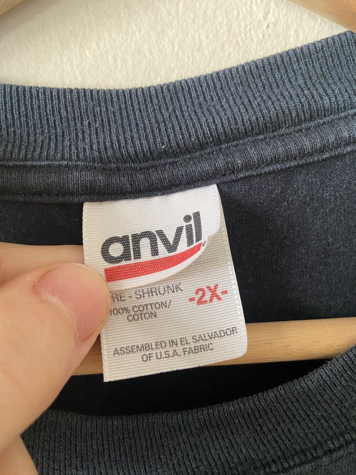 Anvil × Vintage Vintage 90’s Nature Can’t Be Restocked Art black tee ...