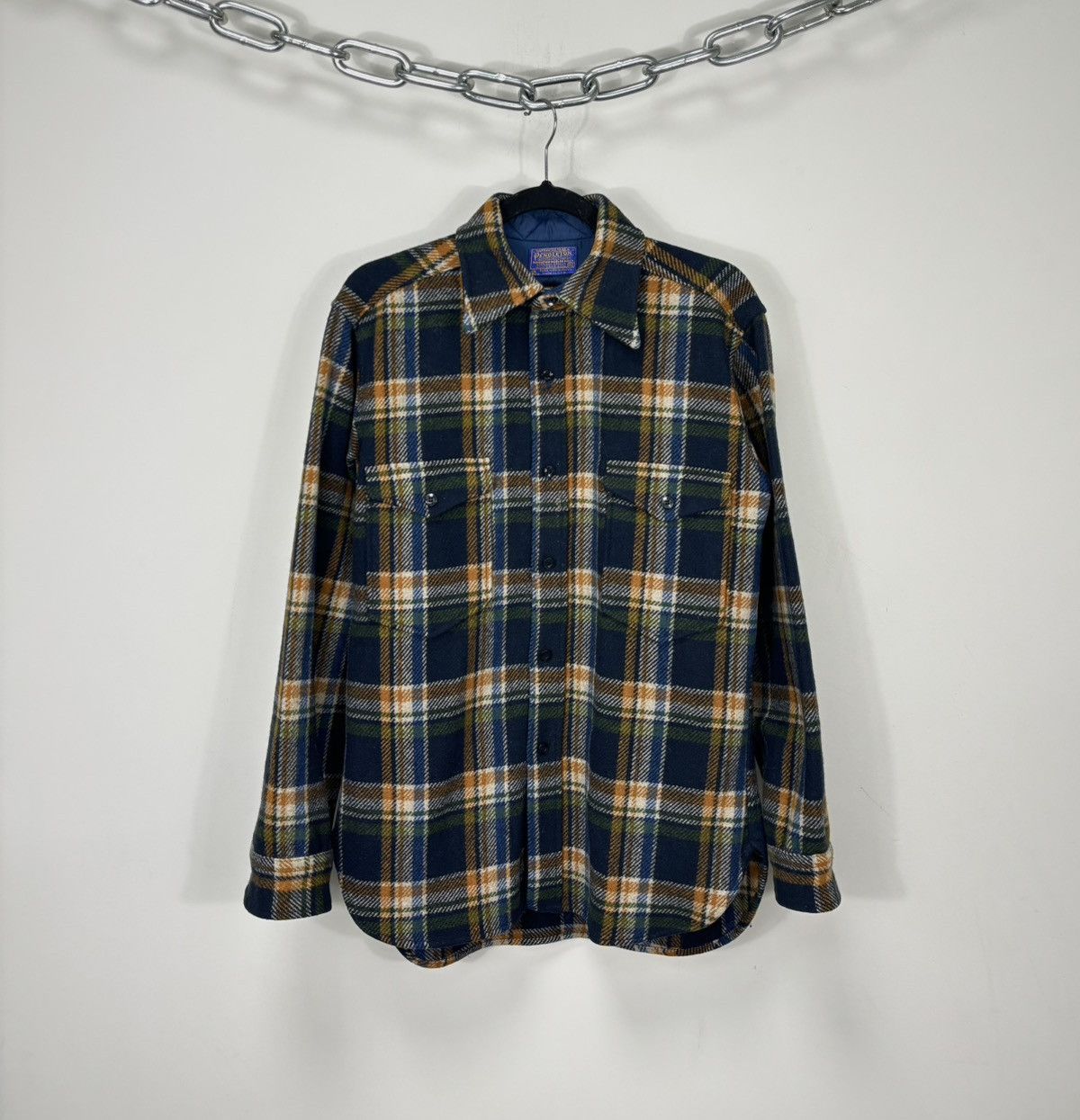 Made In Usa × Pendleton × Vintage Vintage Pendleton 70s Tartan Check USA Wool Flannel Jacket ...