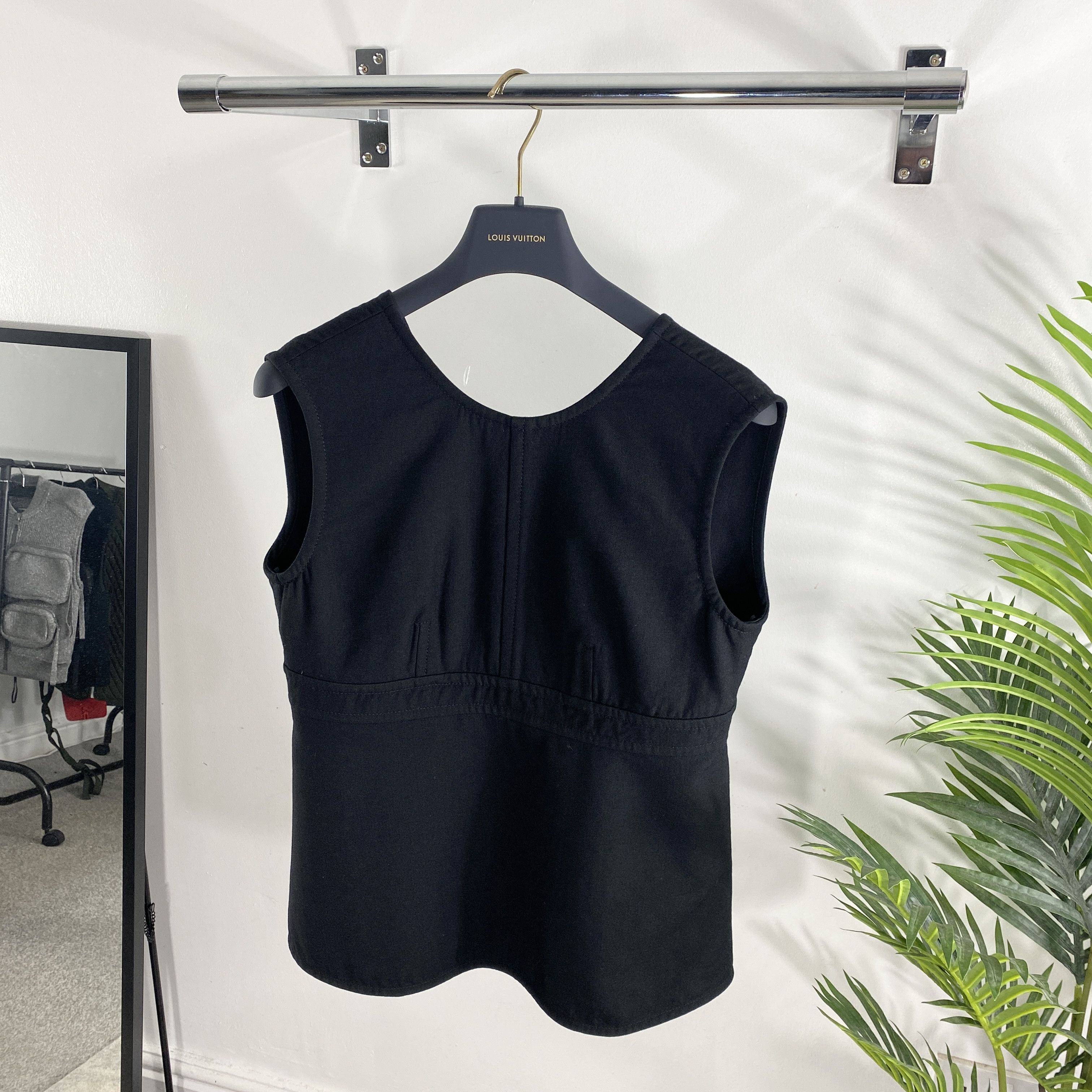 Louis Vuitton Louis Vuitton Low Cut Back Top In Black RRP £350 | Grailed