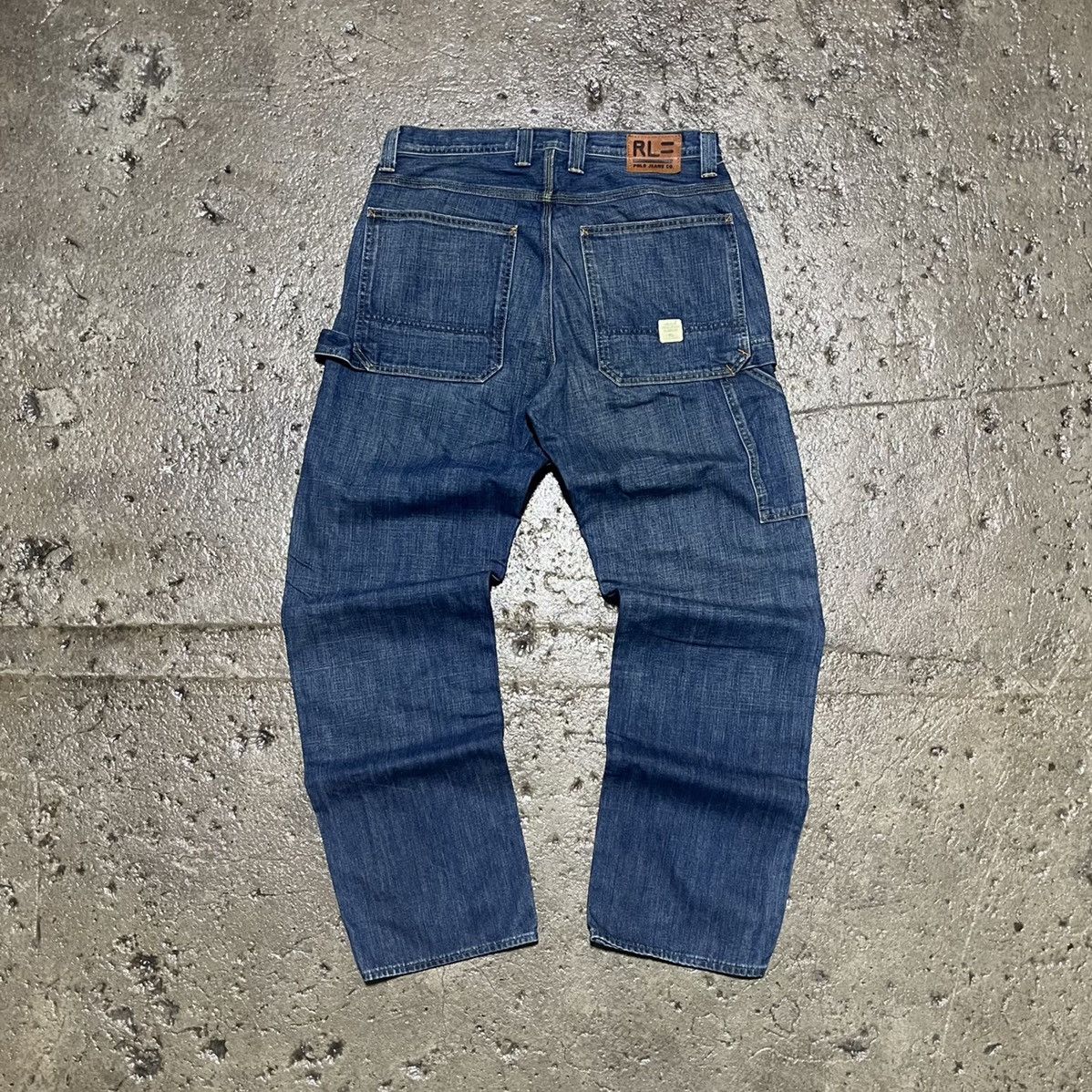 Jnco × Ralph Lauren × Vintage Crazy Vintage Y2K RL Baggy Carpenter Jeans Skater Wide Leg | Grailed