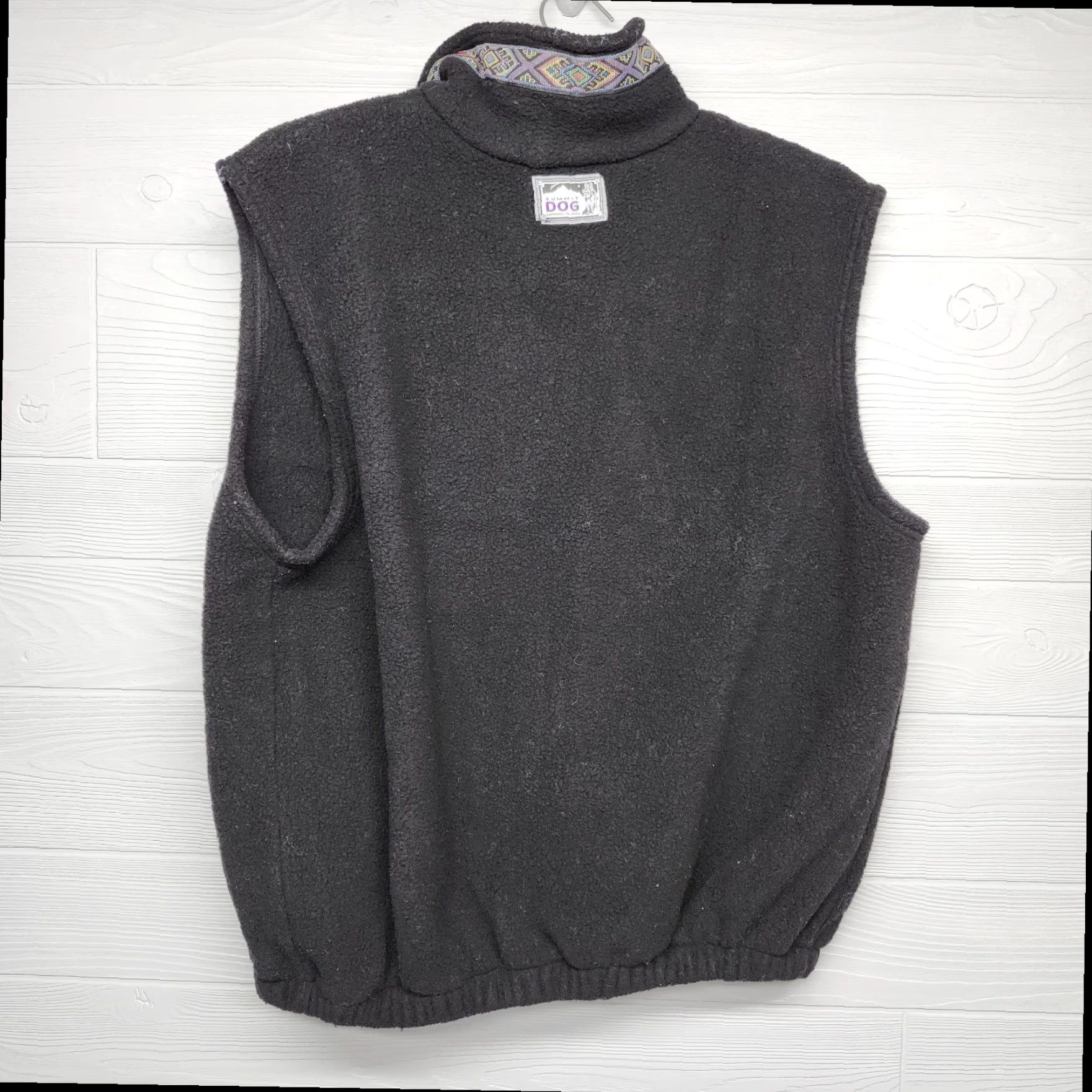 Vintage Luxurious Vintage Summit Authentic Fleece Full Zip Black Dog ...