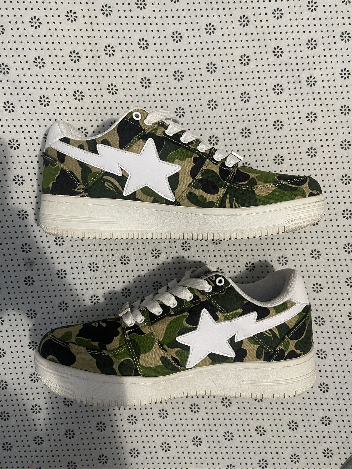 Bape Bapesta Low ABC Camo 20th Anniversary Green 2020 | Grailed