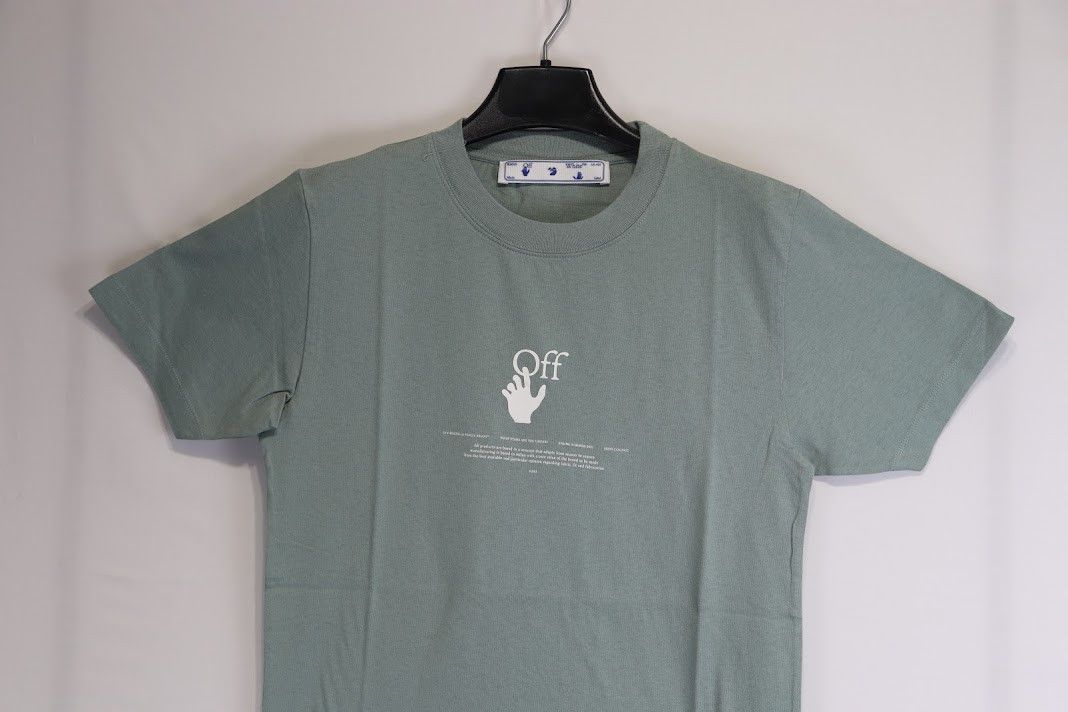 Off-White o1rshd1 Jade Green Graff Logo Oversized T-Shirt in Green ...