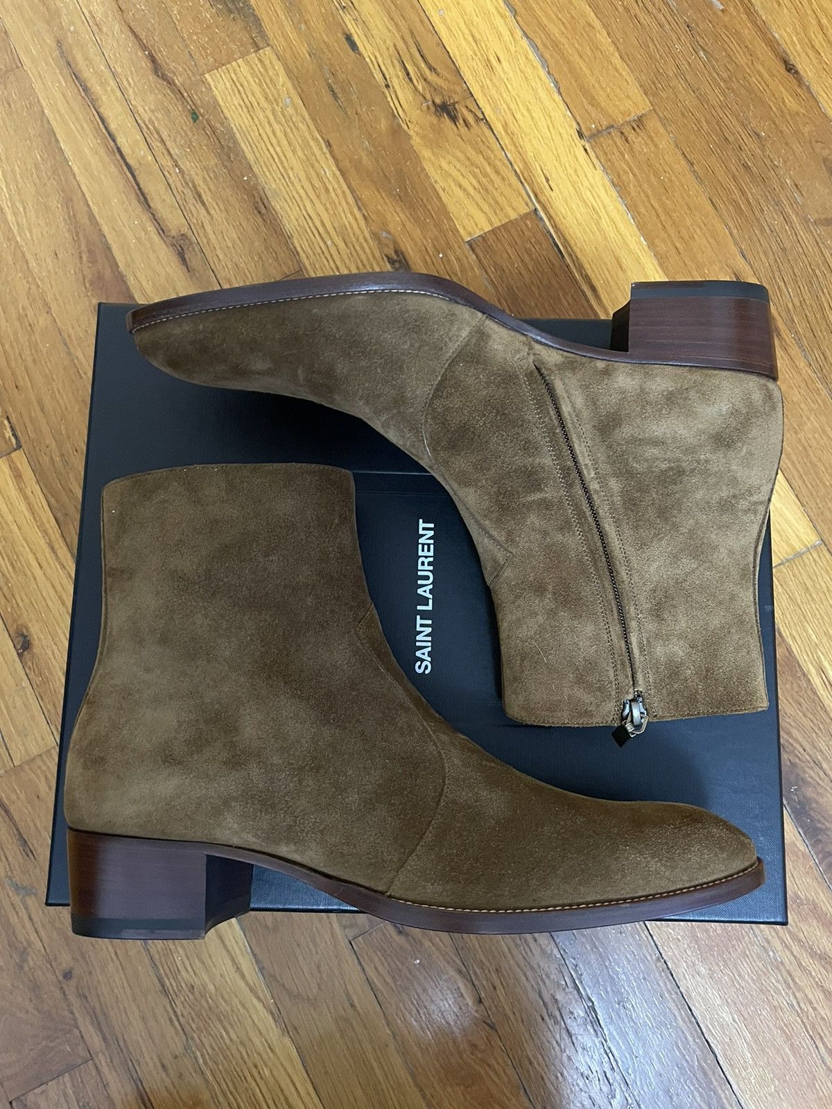 Saint Laurent Paris × Yves Saint Laurent YSL Wyatt Suede Boot | Grailed