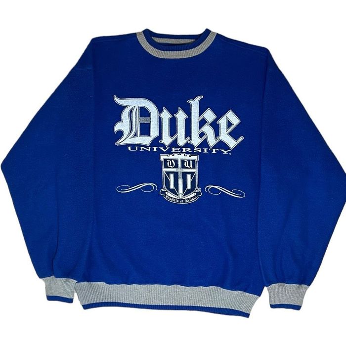 Vintage Vintage Duke University Crewneck Sweatshirt, Royal Blue, Cot ...