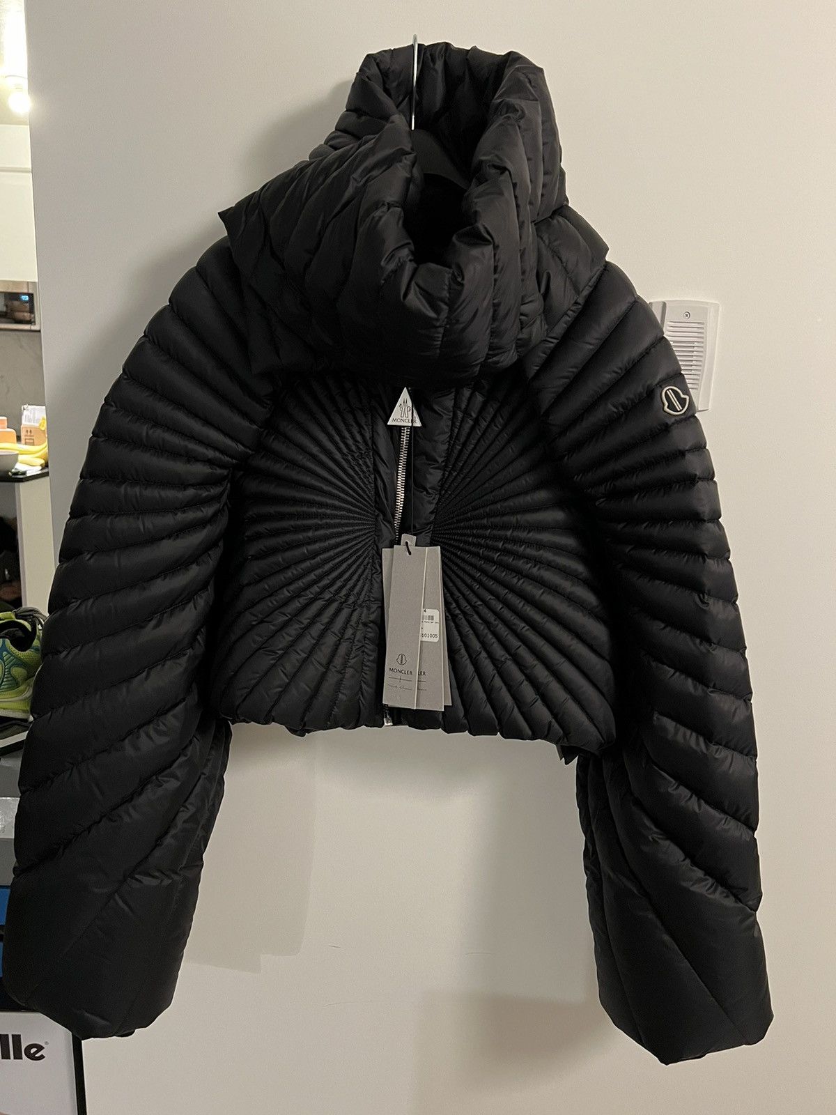 Rick Owens Rick owens x moncler fw23 convertible radiance jacket black ...