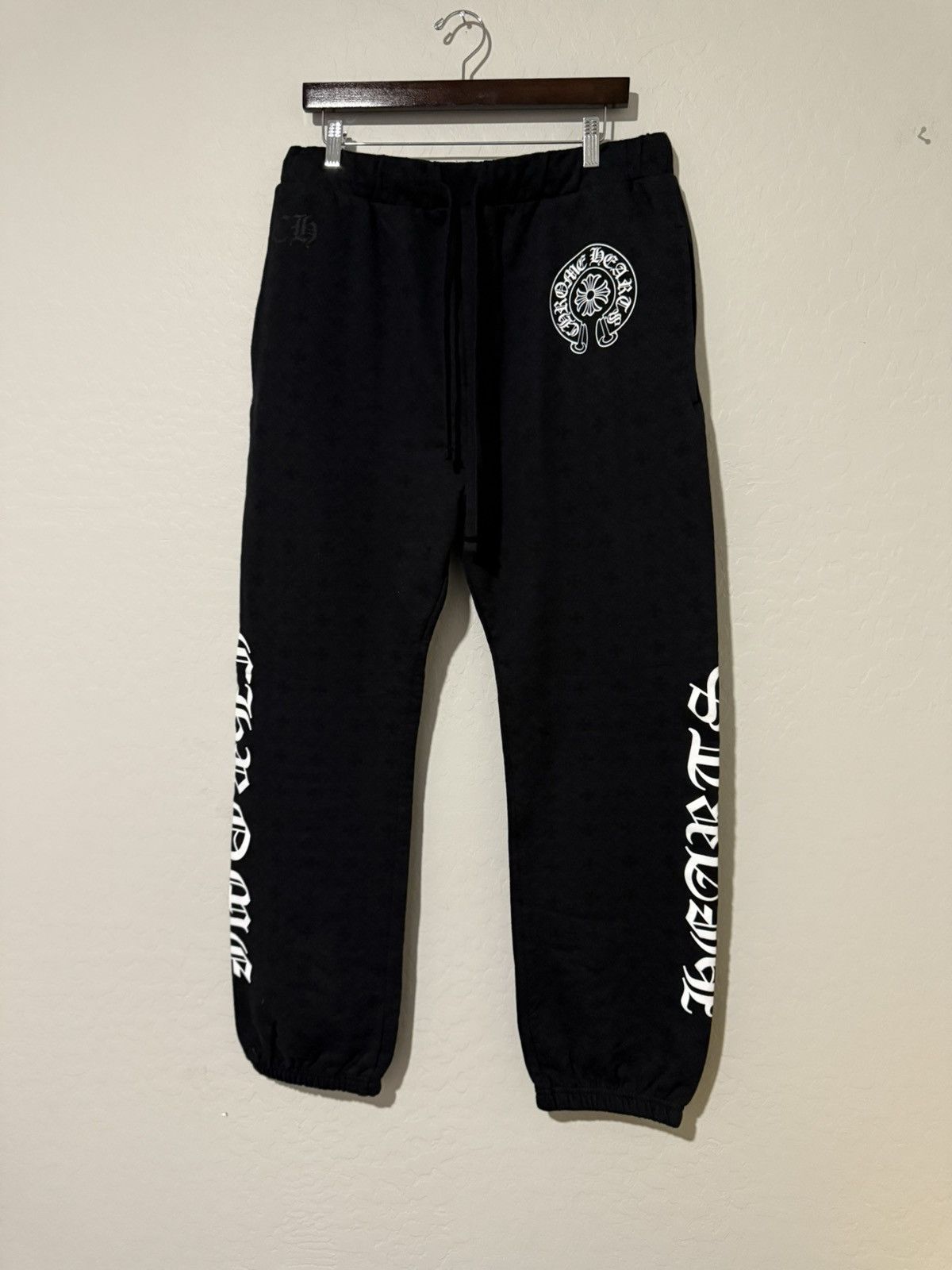 Chrome Hearts Horseshoe Monogram Plus Cross Sweatpants | Grailed